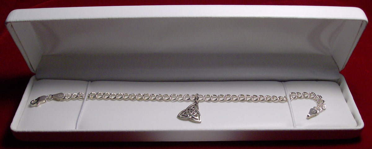 Celtic Trinity Knot, Sterling Silver Charm Bracelet – FLAGS AND J